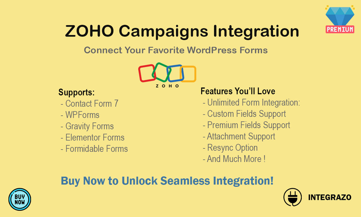 WordPress Zoho Campaigns Integration | WordPress Plugins – Integrazo